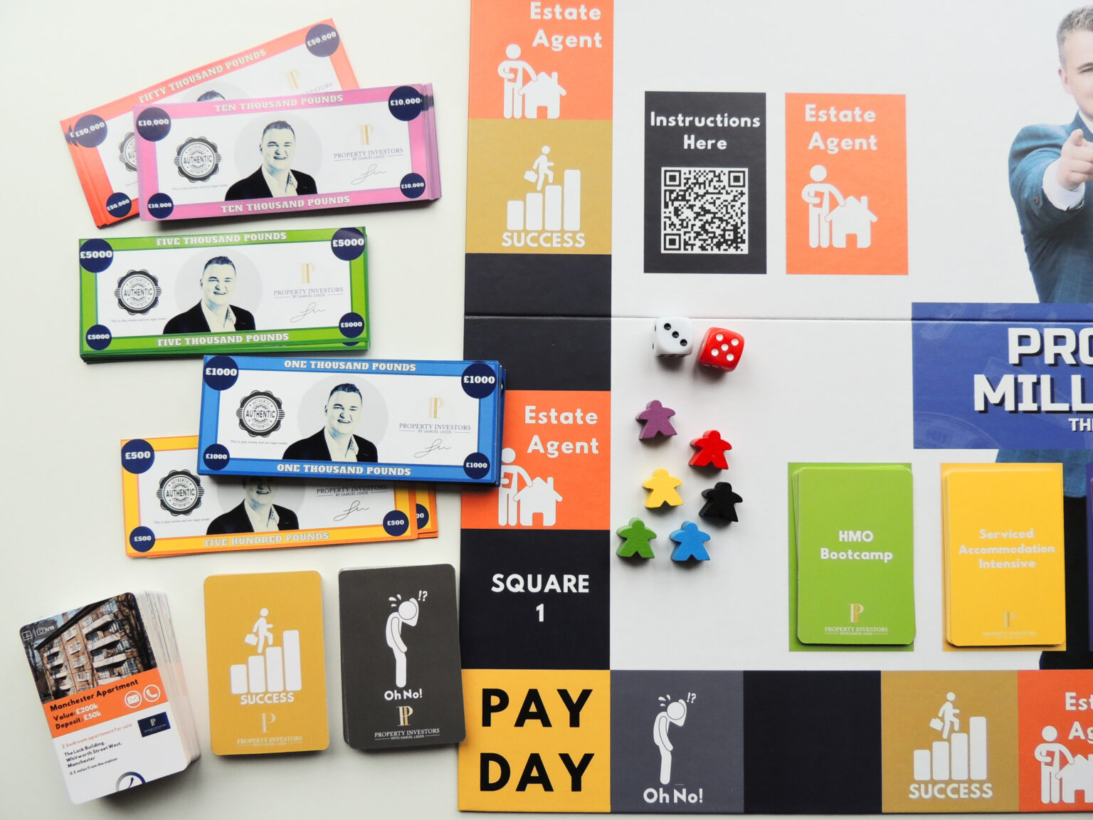 Property Millionaire Board Game - Samuel Leeds Property Education